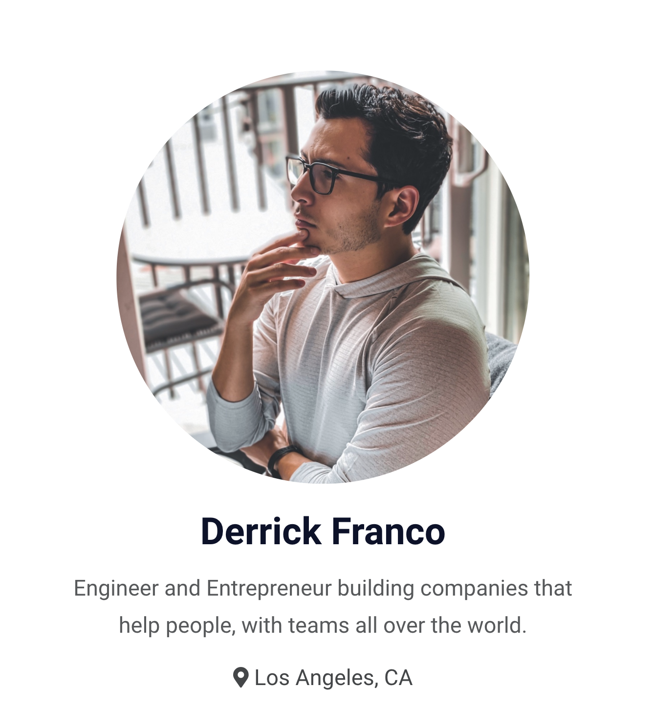 Derrick Franco - Engineer and Entrepreneur
